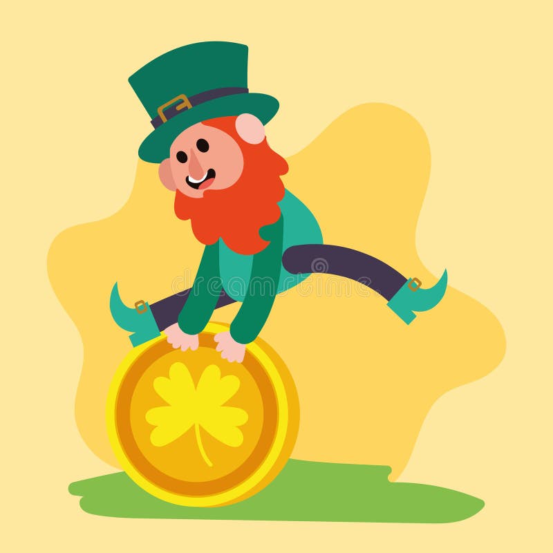 Traditional Irish Elf Cartoon Vector Stock Vector - Illustration of ...