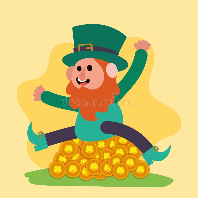Traditional Irish Elf Cartoon Vector Stock Vector - Illustration of ...