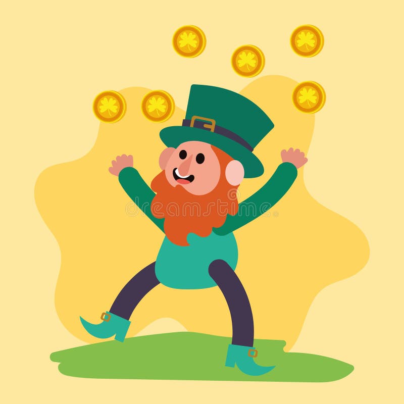Traditional Irish Elf Cartoon Vector Stock Vector - Illustration of ...