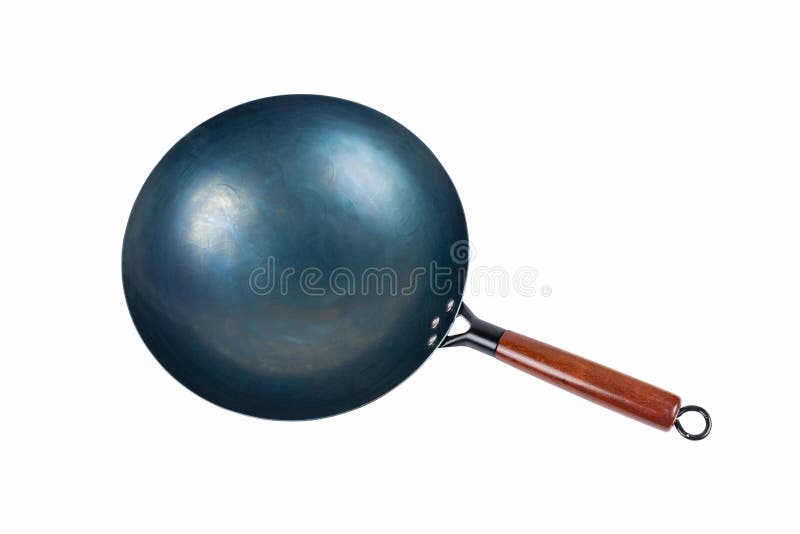 Traditional Iron Pan Isolated Stock Image - Image of blue, home: 229016981