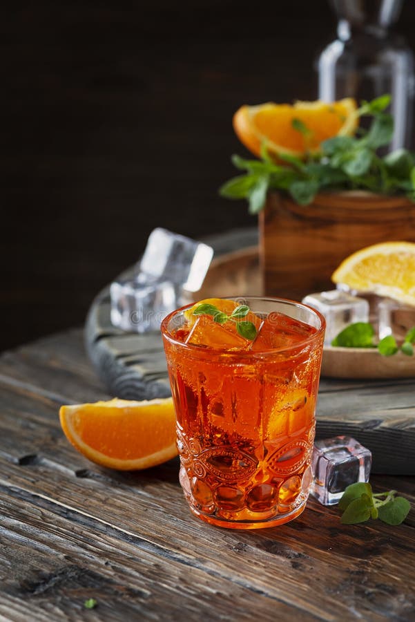 Italian Aperitif Aperol Spriz Stock Image - Image of beverage, italy ...