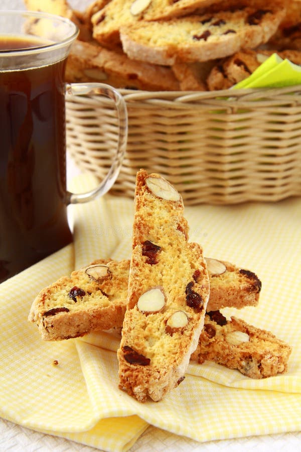 Traditional Italian Biscotti Cookies Stock Photo - Image of almond ...