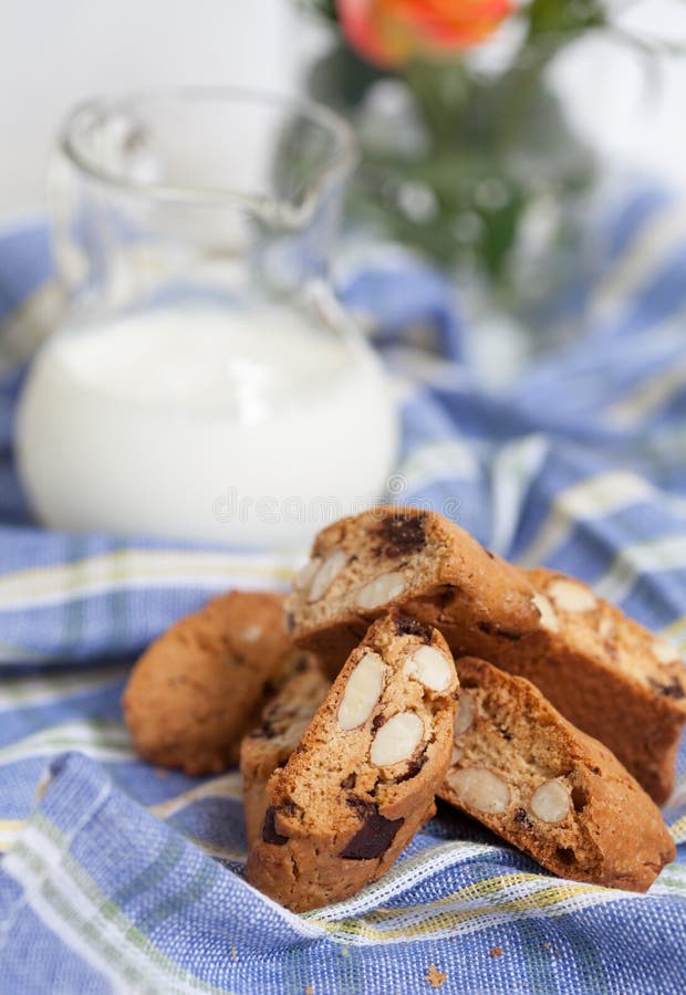 Traditional Italian Biscotti Cookies, Selective Focus Stock Photo ...