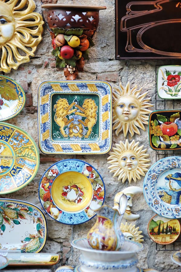 Traditional Italian Ceramics Stock Image - Image of italy, capri: 20632055