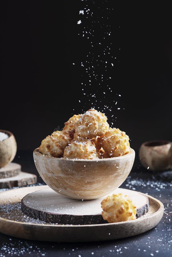 Traditional Italian Cookies with Coconut Stock Photo - Image of ...