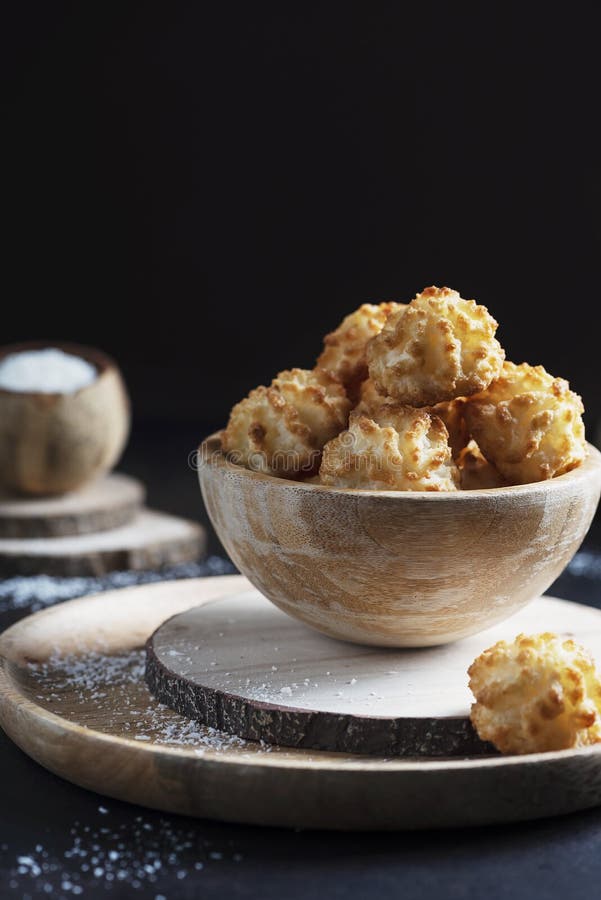 Traditional Italian Cookies with Coconut Stock Photo - Image of ...