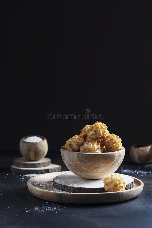 Traditional Italian Cookies with Coconut Stock Image - Image of ...