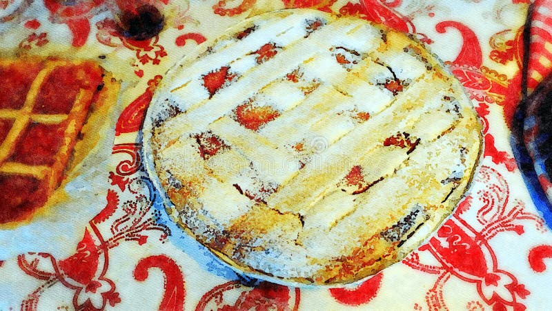A Traditional Italian Dessert on a Set Table Stock Photo - Image of ...