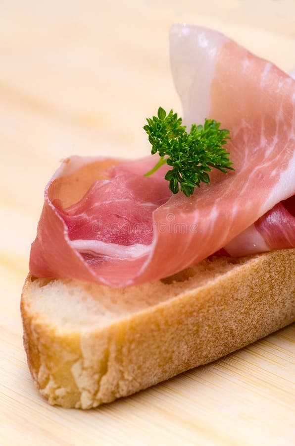 Traditional Italian ham. stock photo. Image of gourmet - 32309024