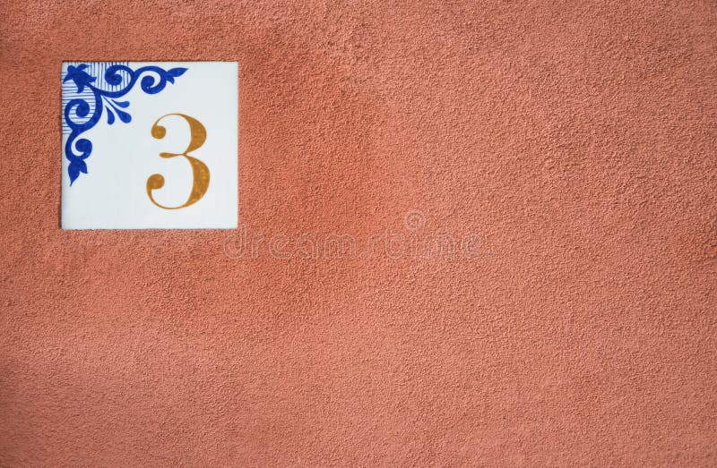Traditional Italian Home Sign Board Painted on Ceramic Tile Stock Photo ...