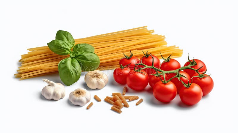 Traditional Italian Linguini Pasta Generative AI Stock Illustration ...