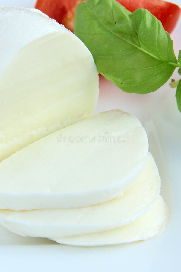 Traditional Italian Mozzarella Cheese Stock Image - Image of appetizer ...