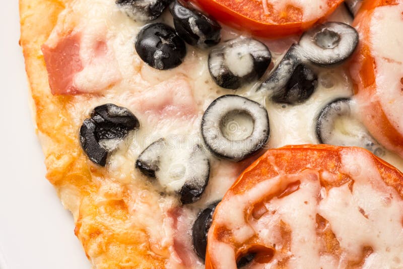 Traditional Italian Pizza stock image. Image of meat - 40606979