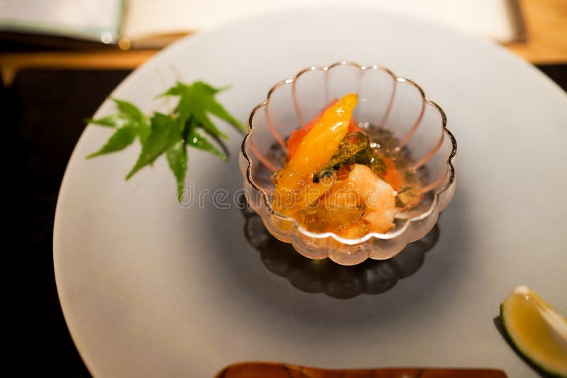 Traditional Japanese Appetizer Stock Image - Image of food, shrimp ...