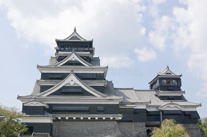 A Traditional Japanese Castle. Stock Image - Image of asia, outdoor ...