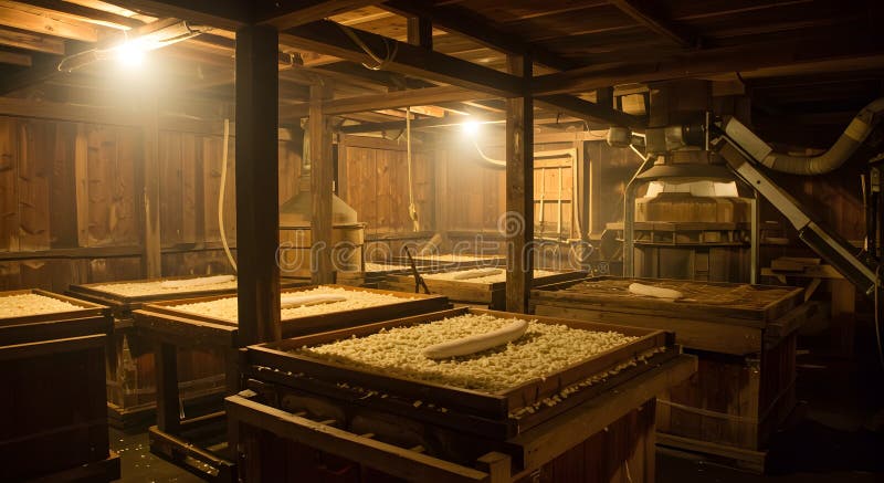 Traditional Japanese Daikon Radish Fermentation Process in Wooden Boxes ...