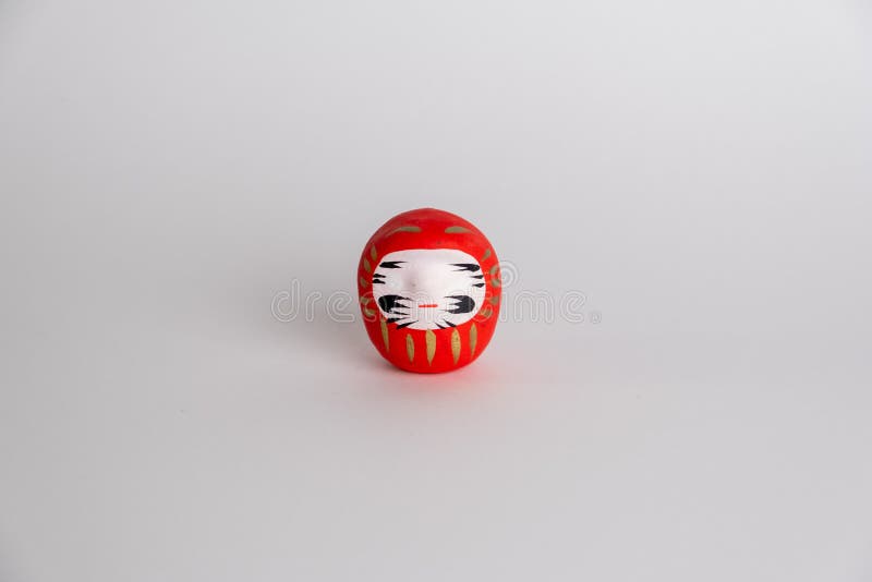Traditional Japanese Doll Daruma Isolated on White Background Stock ...
