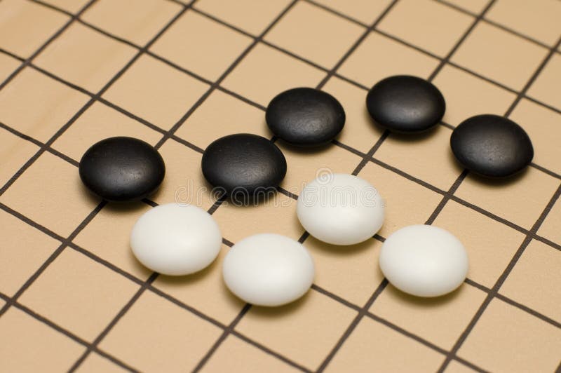 Traditional Japanese Game GO Stock Photo - Image of game, white: 5071984