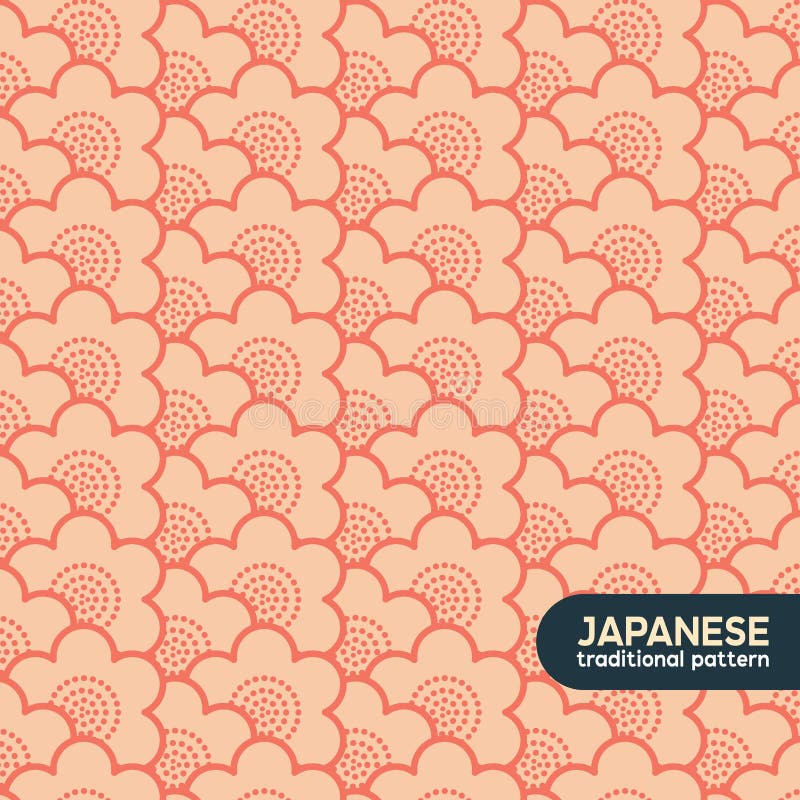 Traditional Japanese Seamless Pattern - Retro and Modern Styles Stock ...
