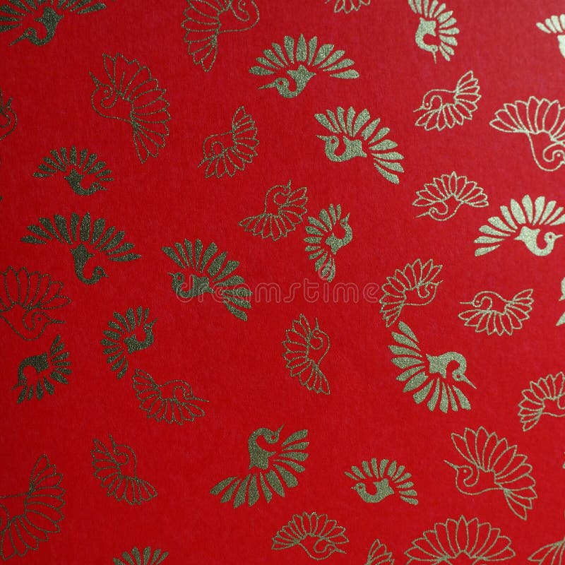 Traditional Japanese Patterns with the Patterns of Birds Stock Image ...