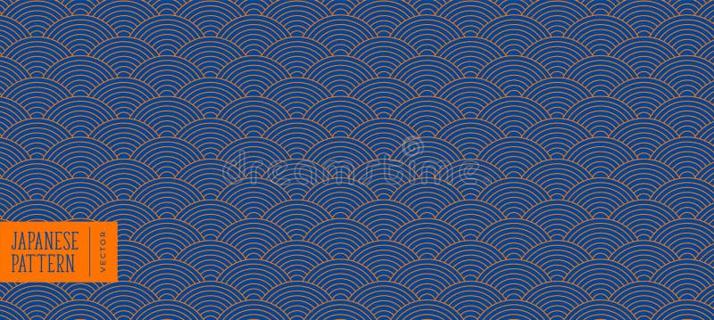 Traditional Japanese Repeated Oriental Pattern Banner Design Stock ...