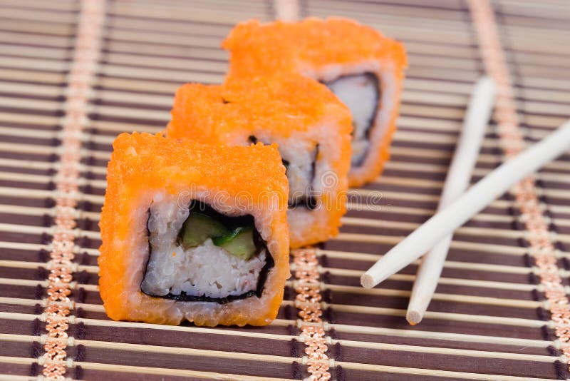 Traditional japanese rolls stock photo. Image of seaweed - 17982370