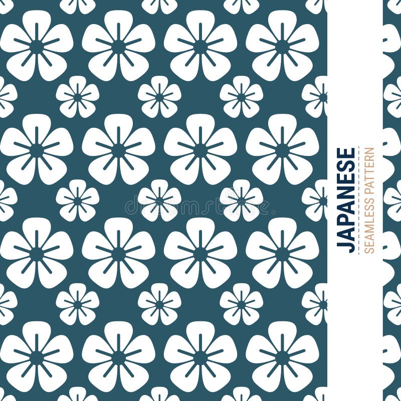Traditional Japanese Seamless Pattern - Retro and Modern Styles Stock ...