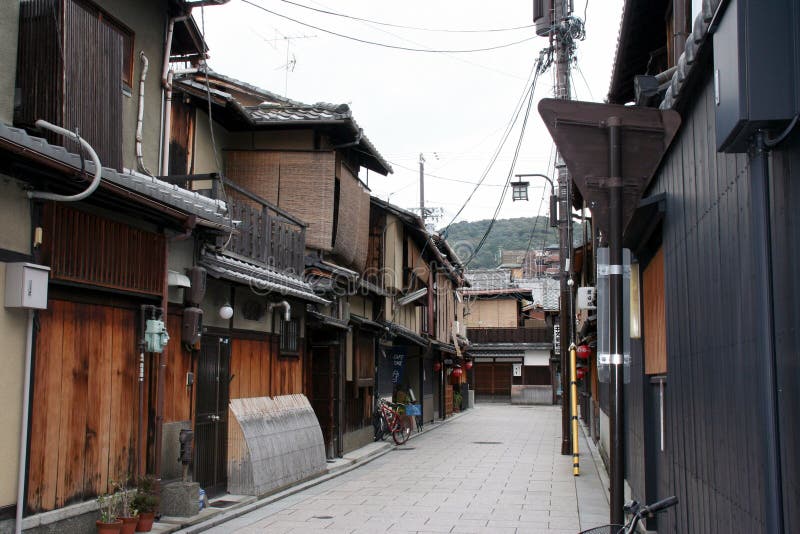 Traditional Japanese Street Stock Image - Image of traditional, travel ...