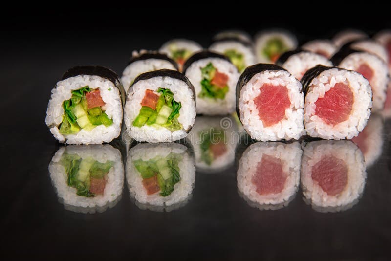 Traditional Japanese Sushi. Japanese Kitchen Stock Image - Image of ...