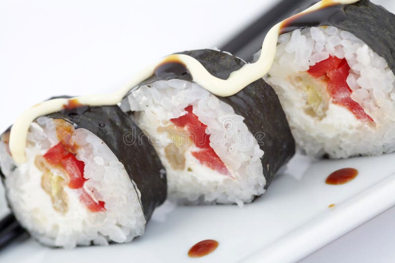 Traditional Japanese Sushi Rolls Stock Image - Image of asian, rolls ...