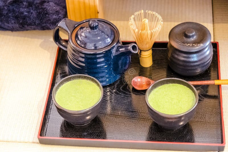 Art of Japanese Living Green Tea Ryokucha Traditional Ceremony Stock ...