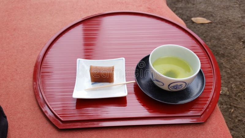 Still Life. Tea Ceremony, Hibiscus in Traditional Japanese Dishes on a ...
