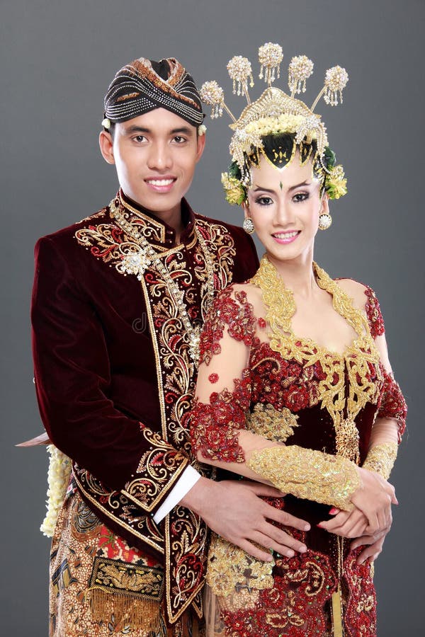 Traditional Java Wedding Couple Stock Image - Image of married, jawa ...