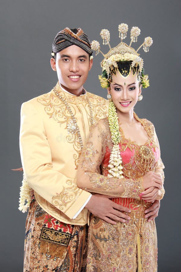 Traditional Java Wedding Couple Stock Photo - Image of handsome, groom ...