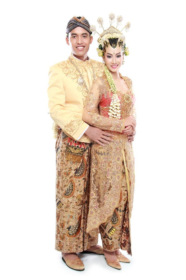 Traditional Java Wedding Couple Stock Photo - Image of indonesia, love ...