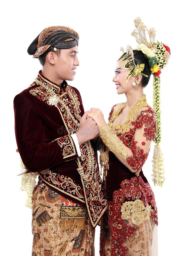 Traditional Java Wedding Couple Stock Photo - Image of indonesia, love ...