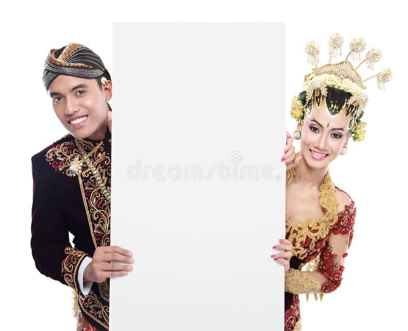 Traditional Java Wedding Couple Stock Photo - Image of indonesia, love ...
