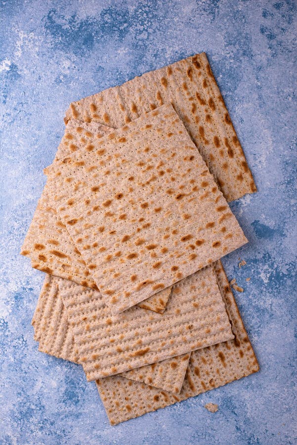 Traditional Jewish Bread Matzo for Passover Stock Image - Image of ...