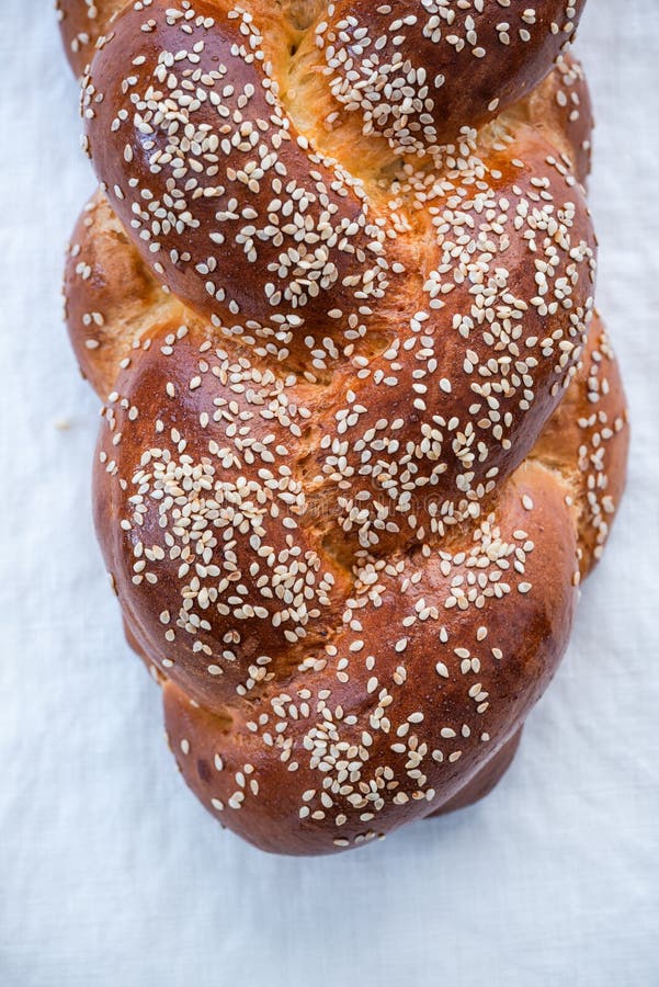 Traditional Jewish Challah Bread Made for Sabbath Stock Photo - Image ...
