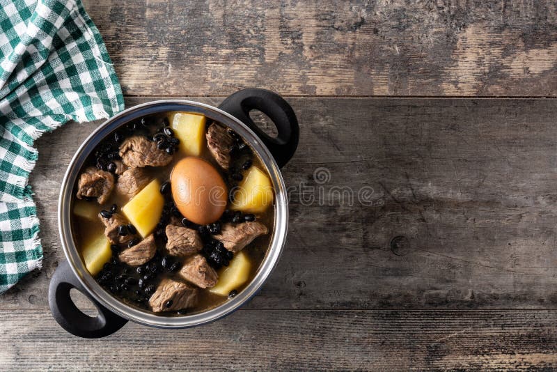 Traditional Jewish cholent stock photo. Image of copy - 241629954