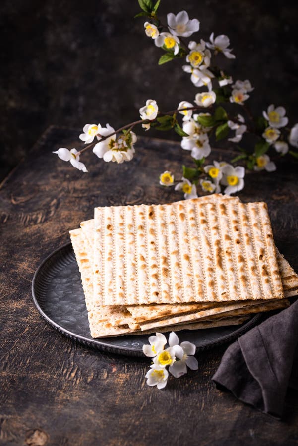 Traditional Jewish Bread Matzo for Passover Stock Photo - Image of ...