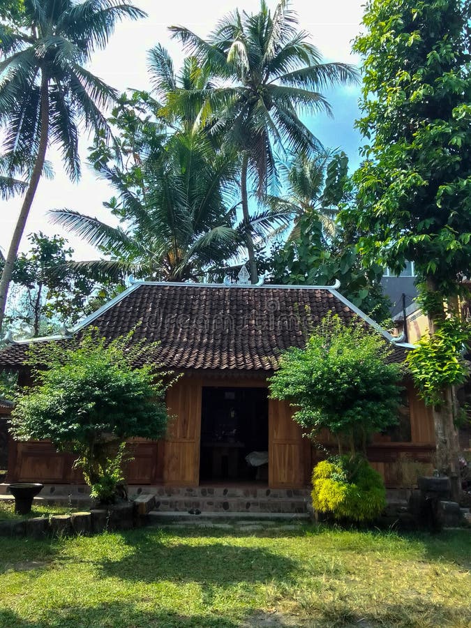 Traditional Joglo House from Java, Indonesia Stock Image - Image of ...