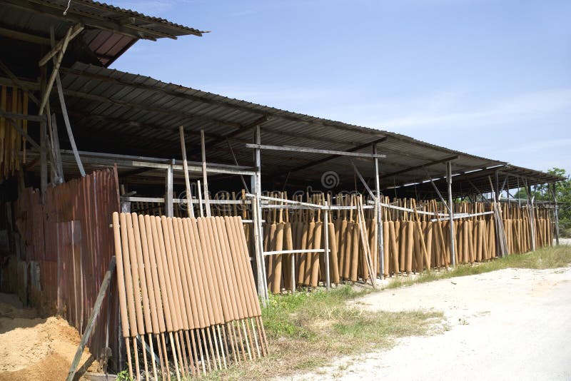 Traditional Joss Stick Factory Stock Photo - Image of smoke, burn: 7554008