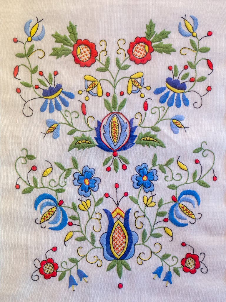 Polish Floral Folk Embroidery Pattern Stock Photos - Free & Royalty ...