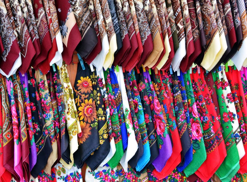 Traditional kerchiefs stock photo. Image of national - 78431904