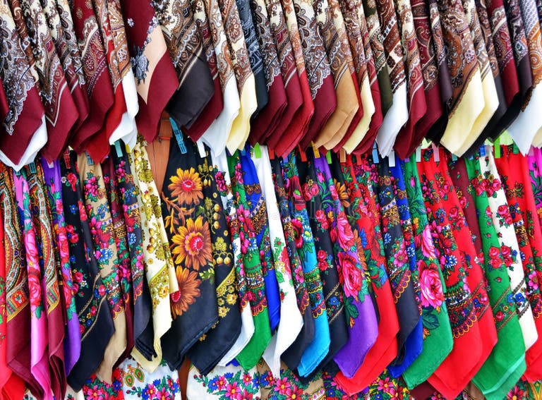 Traditional kerchiefs stock photo. Image of national - 78431904