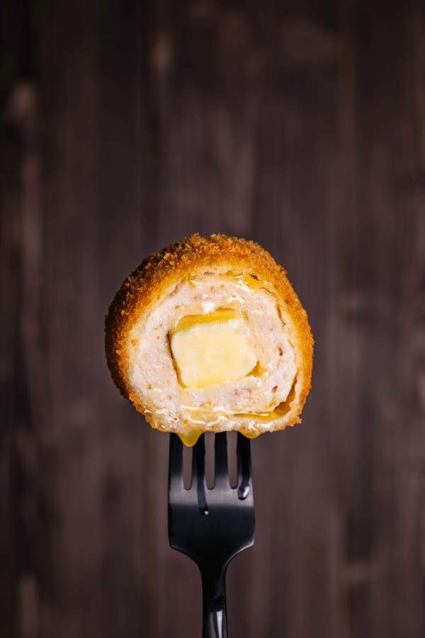 Traditional Kiev cutlet. stock photo. Image of bread - 211836982