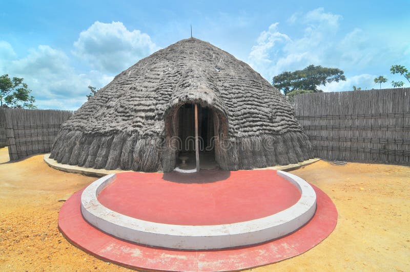 Traditional King S Palace in Nyanza, Ruanda Stock Image - Image of ...