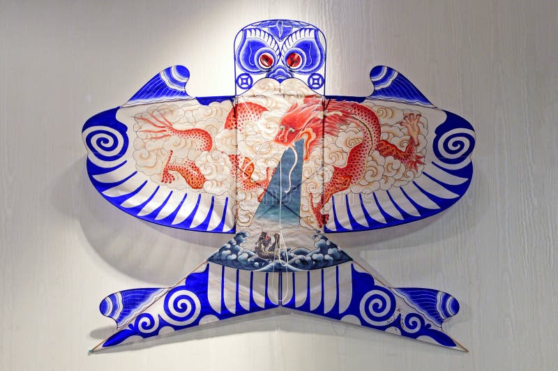 Kite Pattern with Dragon Figure Stock Photo - Image of figure, kite ...