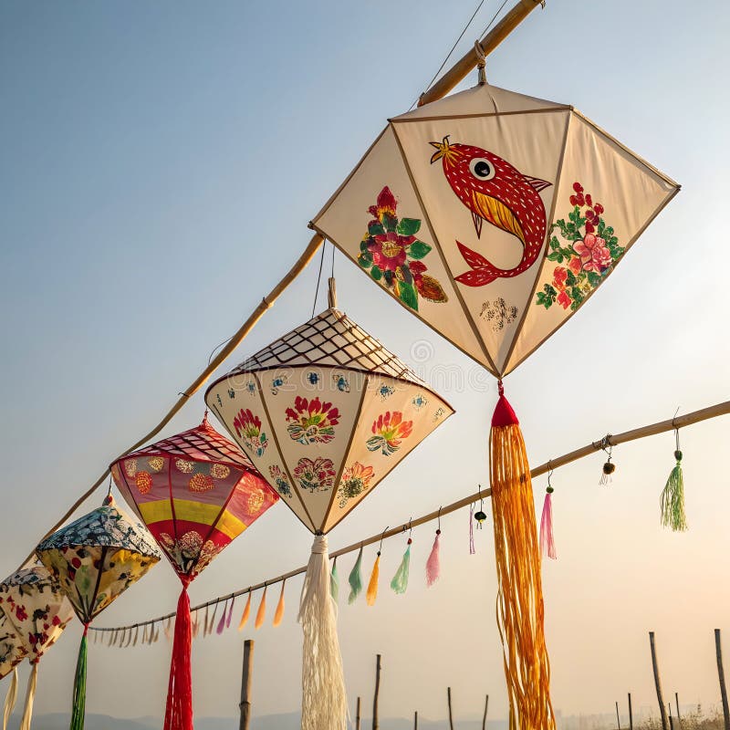 Traditional Kite Making Involves Vibrant Materials and Intricate ...